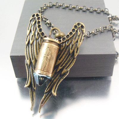 Angel Wings Bullet Necklace | Michael | 9mm