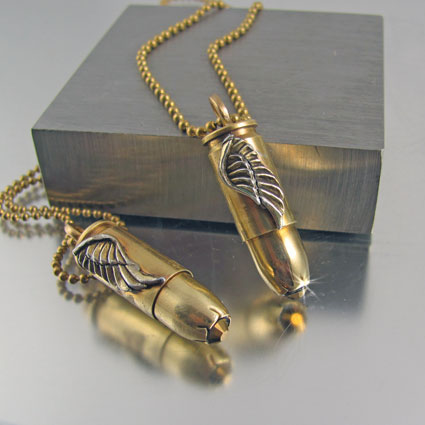 Bullet Necklace, Bullet Pendants , Bullet Jewelry