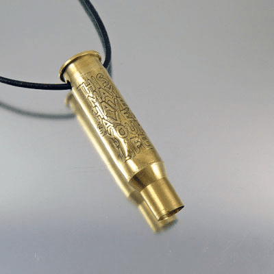 Bullet Necklace, Bullet Pendants , Bullet Jewelry