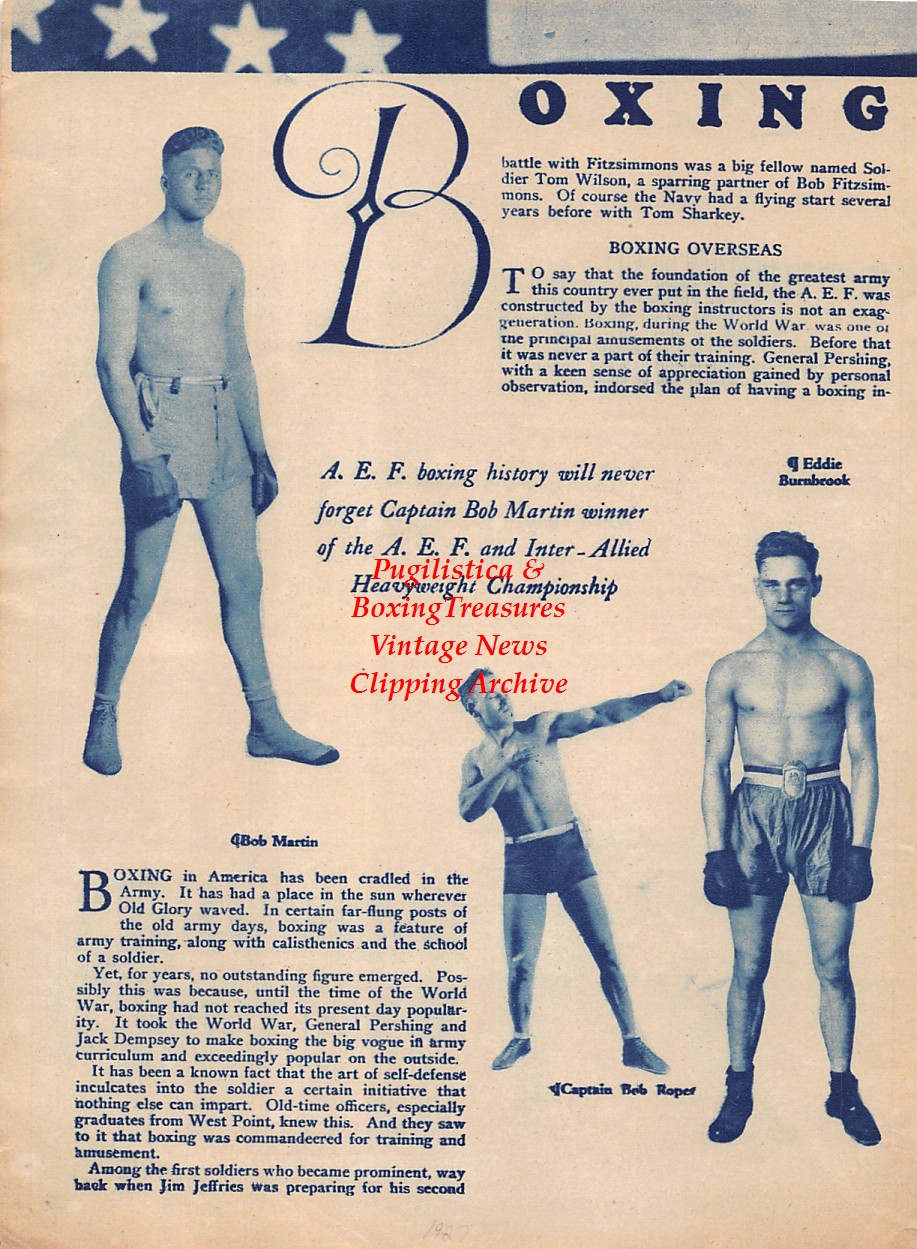 Boxing News Clipping #1944 - Bob Martin, Bob Roper, Eddie Burnbrook