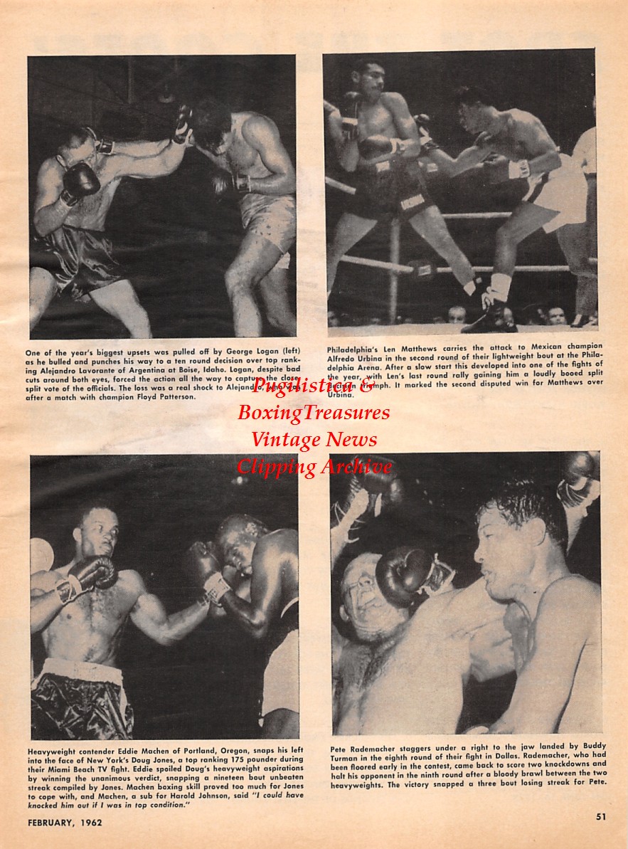 Boxing New Clipping #2204 - George Logan vs Alejandro Lavorante, Len ...