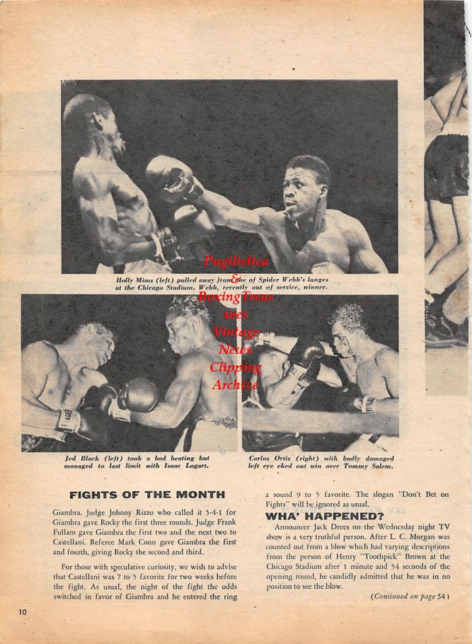 Boxing News Clipping #1197 - Tony Anthony vs. Tony Johnson, Jimmy Slade ...