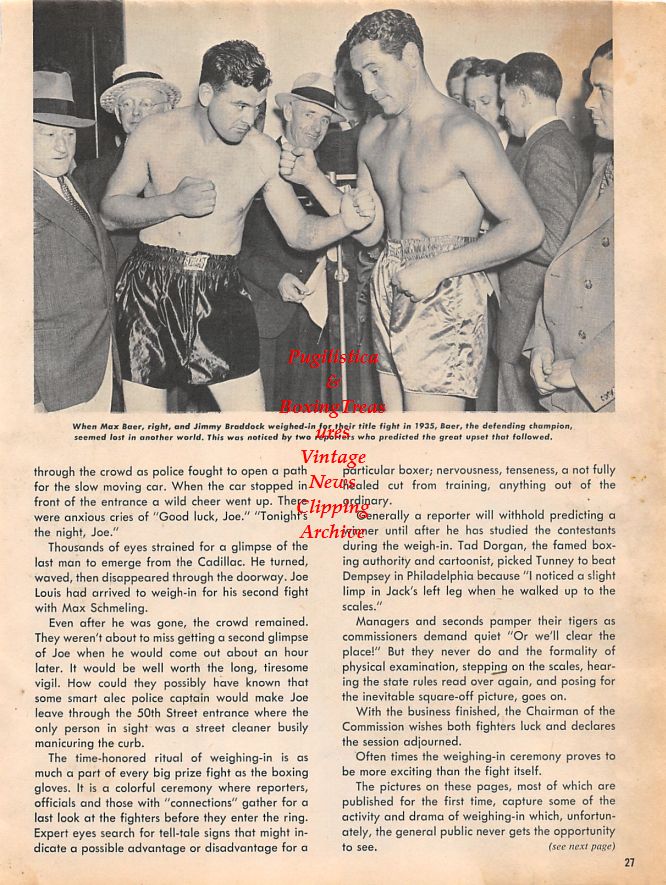 Braddock Vs Baer 1935