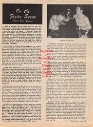 Boxing News Clipping #1412 - Emile Griffith vs. Dick Tiger, Giulio ...