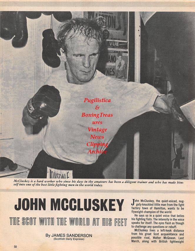 Boxing News Clipping #1456 - John McCluskey, Morton Lewis, Ted Kid ...