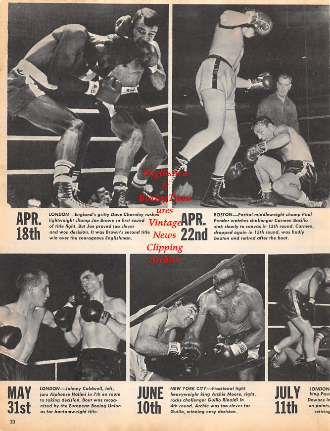 Boxing News Clipping #1495 - Dave Charnley vs. Joe Brown, Paul Pender ...
