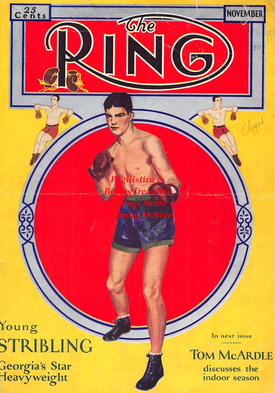 Boxing News Clipping #1742 - Young Stribling, Jack Dempsey