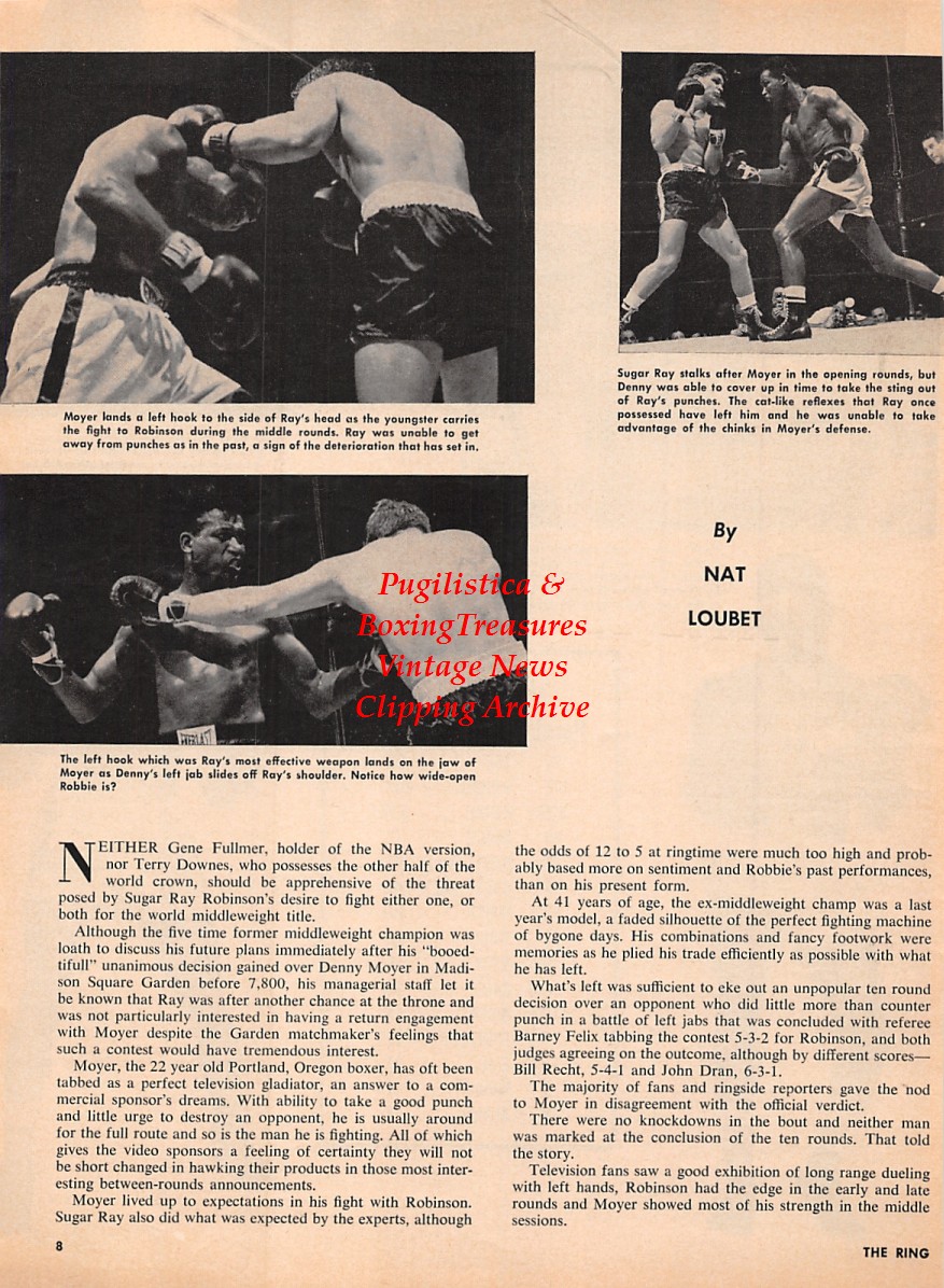 Boxing News Clipping #2210 - Emile Griffith vs. Benny Kid Paret, Denny ...