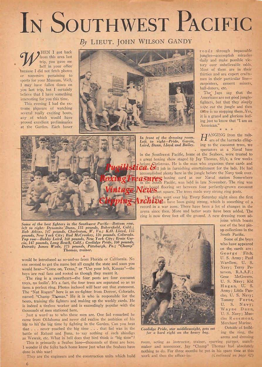 Boxing News Clipping #2504 - Coolidge Pride, Dynamite Dunn, Bob Atkins ...