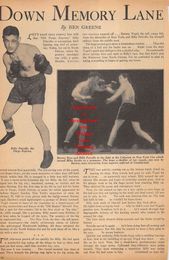 Boxing News Clipping #414 - Billy Petrolle, Barney Ross, Harold Perkin ...