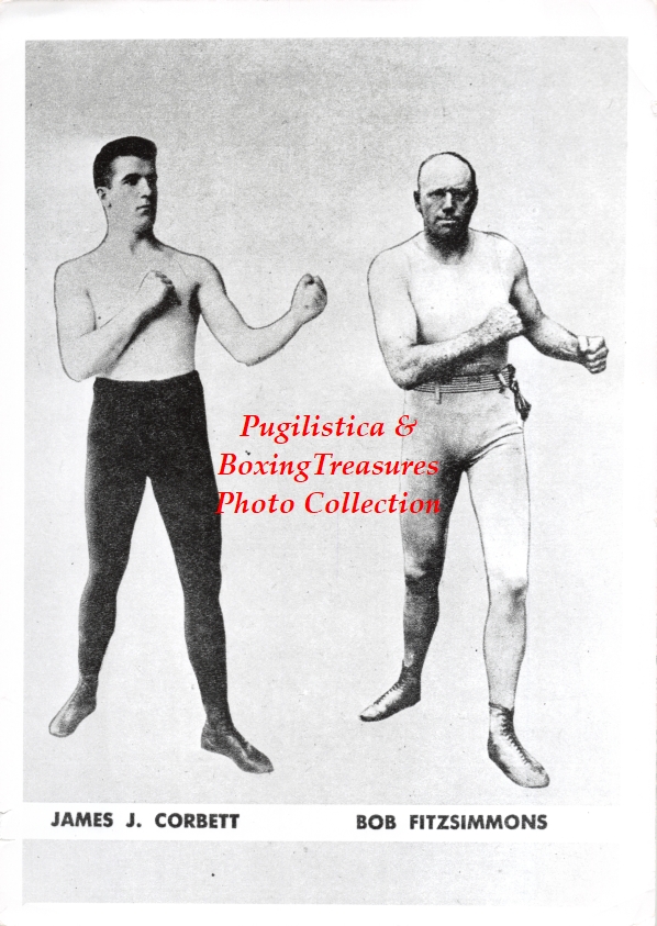 Boxing Photo #1095 - James J. Corbett and Bob Fitzsimmons