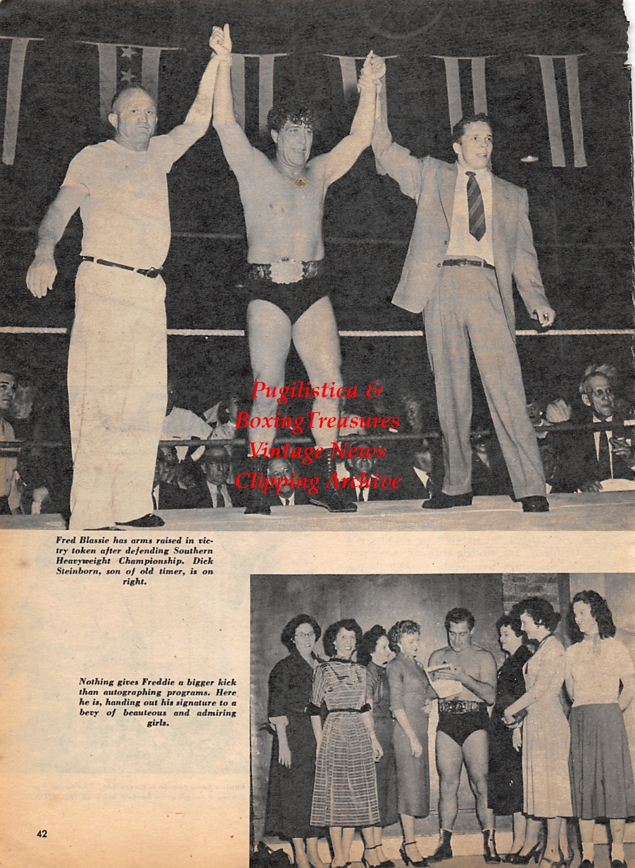 Wrestling News Clipping #18 - Freddie Blassie, Joe Christie, Johnny ...