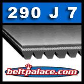 290J7 Poly V Belt | 290-J7 Micro V Belts | Metric PJ737 Motor Belt | 29 ...