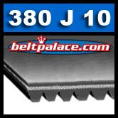 380J10 Poly V Belt | 380-J10 Micro V Belts | Metric PJ965 Motor Belt ...