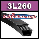 3L260 FHP V-Belt | M26 V Belt. Harbor Freight, Delta, Grizzly, Porter ...