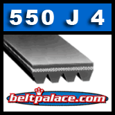 550J4 Poly-V BELT, 4-PJ1397 Metric Belt. 55" Length, 4 Ribs.