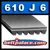 610J6 Poly V Belt | 610-J6 Micro V Belts | Metric PJ1549 Motor Belt