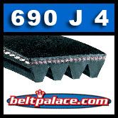 690J4 Poly V Belt | 690-J4 Micro V Belts | Metric PJ1753 Motor Belt ...