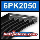 6PK2050 Automotive Serpentine Belt | 2050mm x 6 ribs. Automotive Micro ...