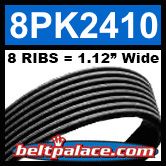 8PK2410 Automotive Serpentine Belt | 2410mm x 8 RIBS. Automotive Micro ...