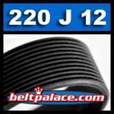 220J12 Poly V Belt | 220J12 Micro V Belts | Metric PJ559 Motor Belt