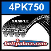 4PK750 Automotive Serpentine Belt | 750mm x 4 rib Automotive Micro-V ...