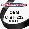 380J6 Poly V Belt | OEM Sears 380J6 | Porter Cable C-BT-222 | Durkee Atwood-Campbell Hausfeld BT ...