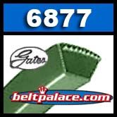 Gates 6877 PoweRated V-Belt. Kevlar. 1/2" Wide