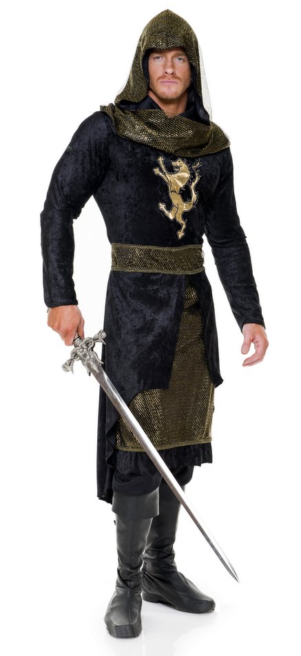 Adult Black/Gold Renaissance Prince Costume - Candy Apple Costumes ...