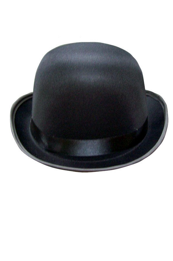 Adult Black Permasilk Bowler Hat - Candy Apple Costumes - Steampunk ...