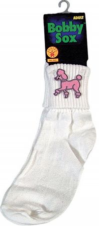 Adult Bobby Socks - Candy Apple Costumes - Pink Ladies and T-Birds Costumes