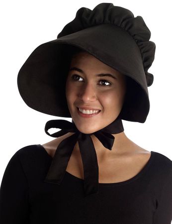 Adult Cloth Colonial Bonnet - CandyAppleCostumes.com