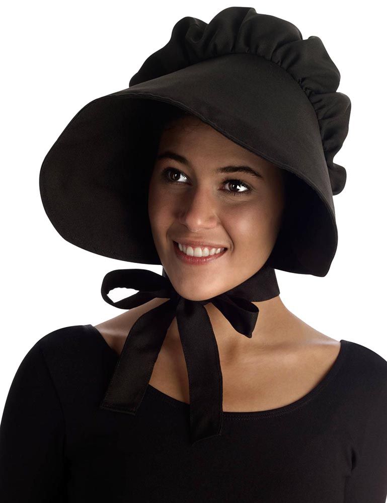 Adult Cloth Colonial Bonnet - CandyAppleCostumes.com