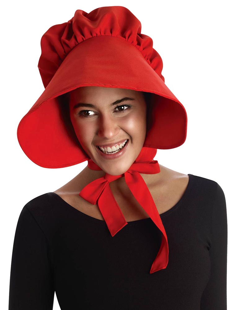 Adult Cloth Colonial Bonnet - CandyAppleCostumes.com