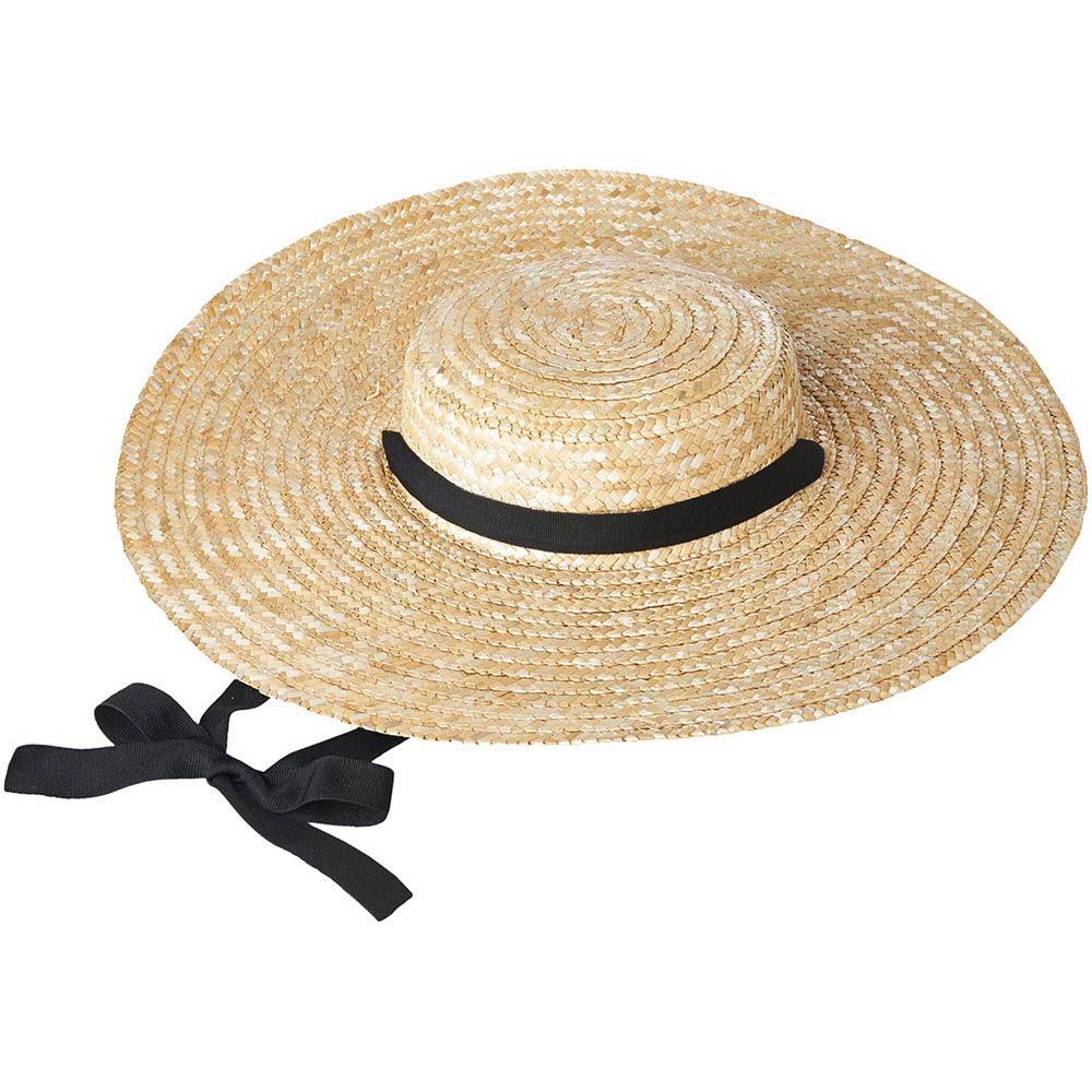 Adult Colonial Woman Straw Hat - Candy Apple Costumes - Colonial Costumes