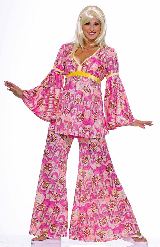 Adult Flower Power Hippie Costume - Candy Apple Costumes - Women's 60s ...