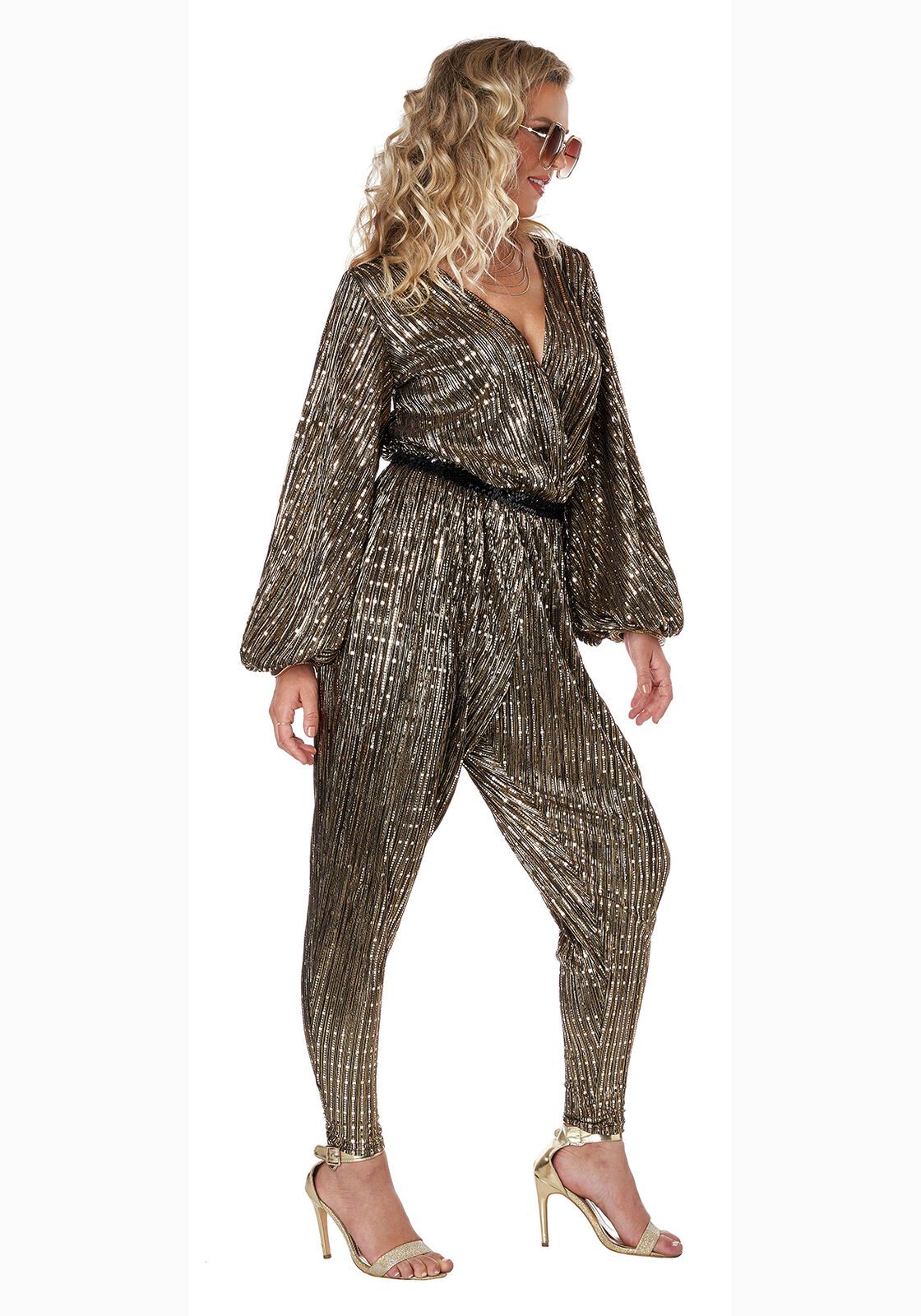 Adult Gold Disco Queen Costume - Candy Apple Costumes