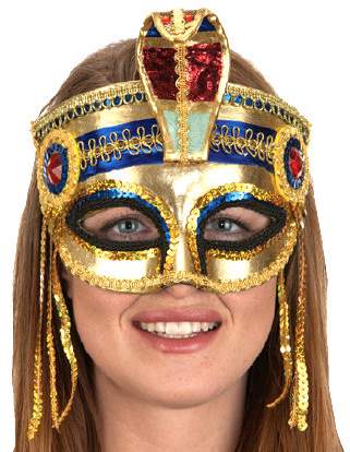 Adult Sequined Cleopatra Mask - Candy Apple Costumes