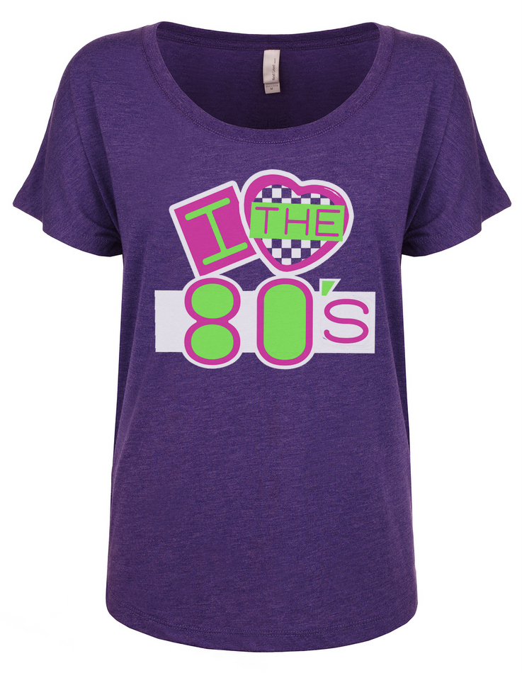 Adult Short Sleeve I Love the 80's T-Shirt - Candy Apple Costumes ...