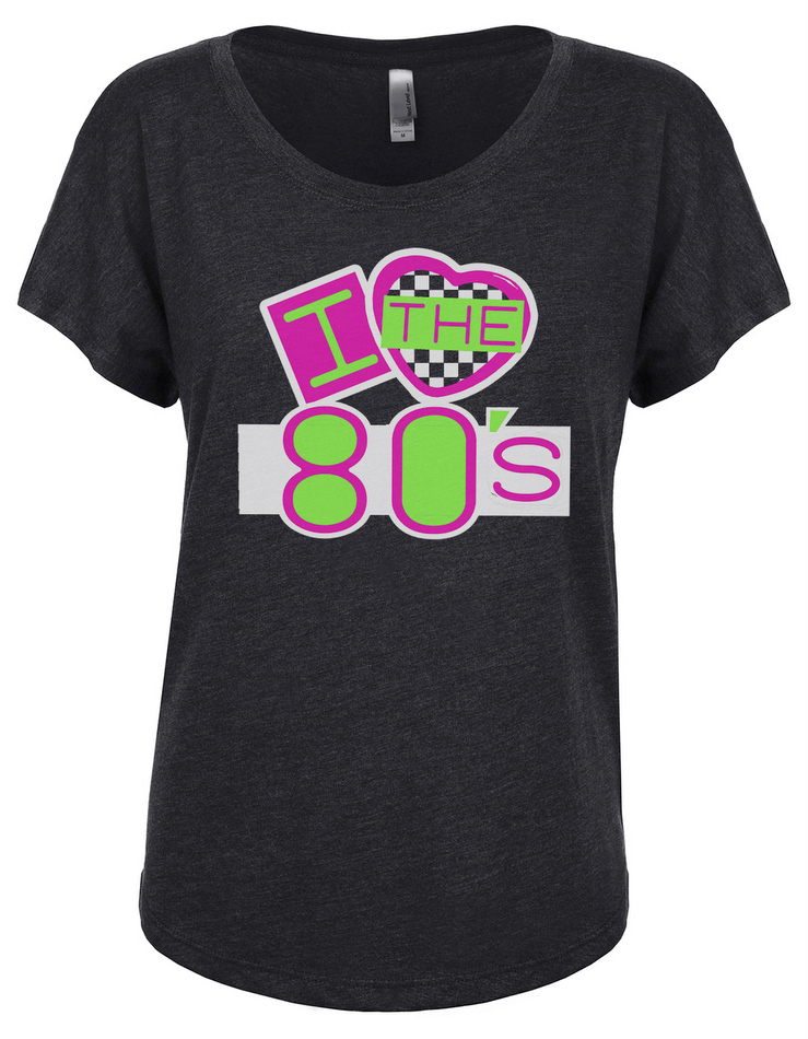 Adult Short Sleeve I Love the 80's T-Shirt - Candy Apple Costumes ...