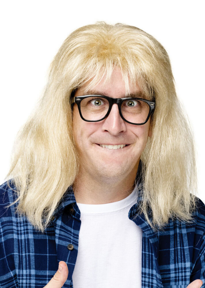 Adult SNL Garth Algar Wig and Glasses - Candy Apple Costumes - 90's ...