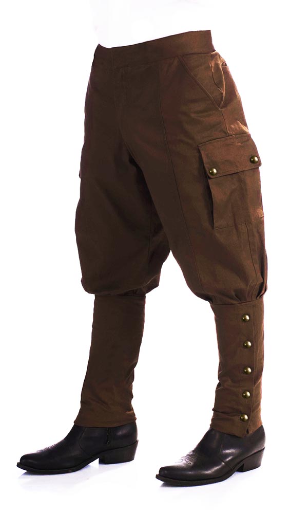 Adult Steampunk Costume Pants - Brown - Candy Apple Costumes ...