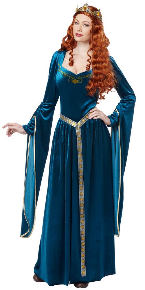 Blue Medieval Princess Dresses