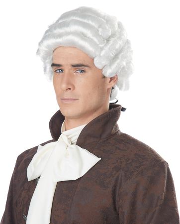 Colonial Man Wig - President's Day Costumes