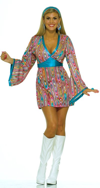 Adult Wild Swirl Go Go Dress Costume - Candy Apple Costumes - 60's Costumes