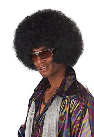 Black Afro Chops Wig - Candy Apple Costumes - 60's Costumes