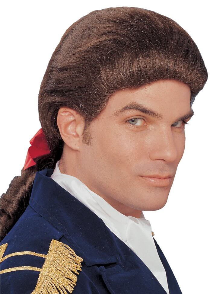 Brown 18th Century Duke Wig - Candy Apple Costumes - Heroes in History