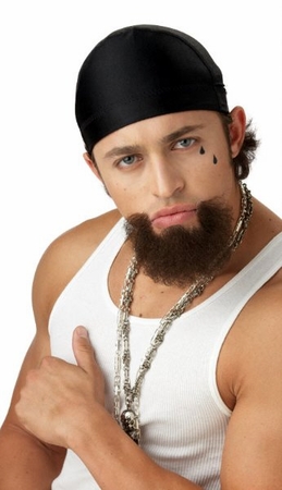 Brown Homie Goatee - Biker Costumes - Candy Apple Costumes - Plus Size ...