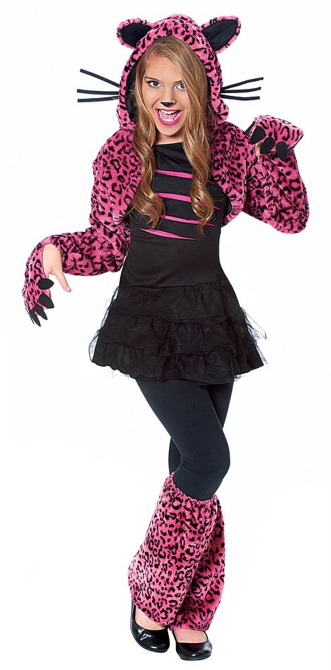 Child's Bad Kitty Hot Pink Leopard Costume - Candy Apple Costumes ...