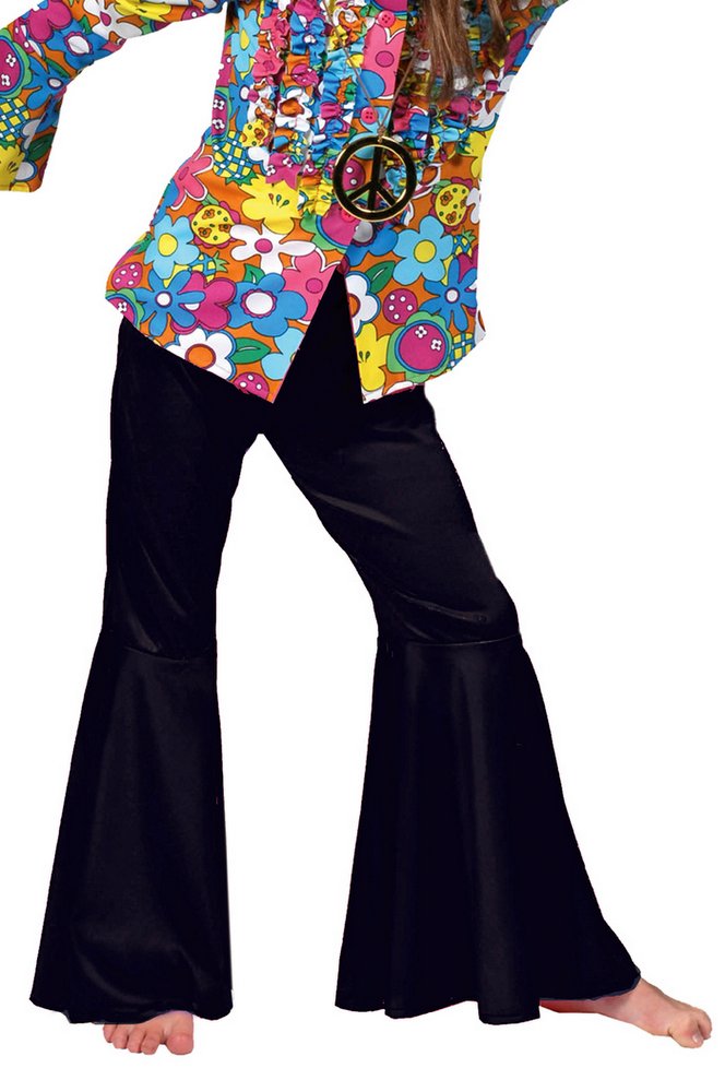 Kids' Black Hippie Bell Bottoms- Candy Apple Costumes